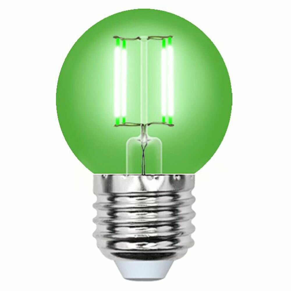 Светодиодная лампа 5 Вт Е27/Р зеленая