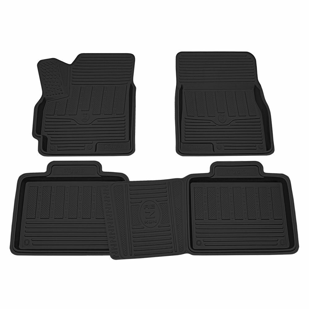 Коврик салонный резиновый (черный) для Chery Tiggo 5/ Чери тигго 5 (14-17) (Борт 4см)