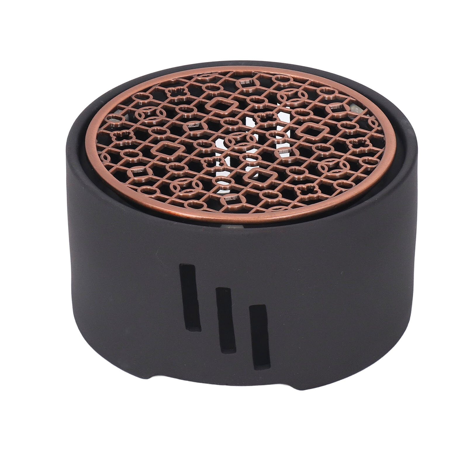 Набор для подогрева чайника с ковриком бронзового цвета. Функциональный и удобный инструмент для подогрева чая и кофе.