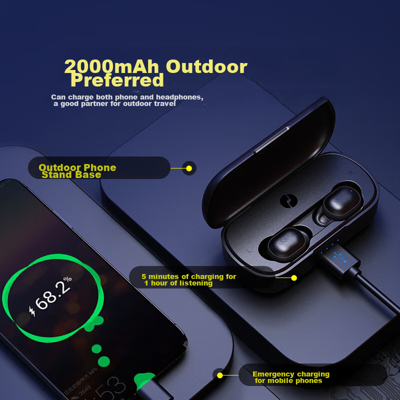 Беспроводные наушники iGene Sound-Enhancing , цвет черный