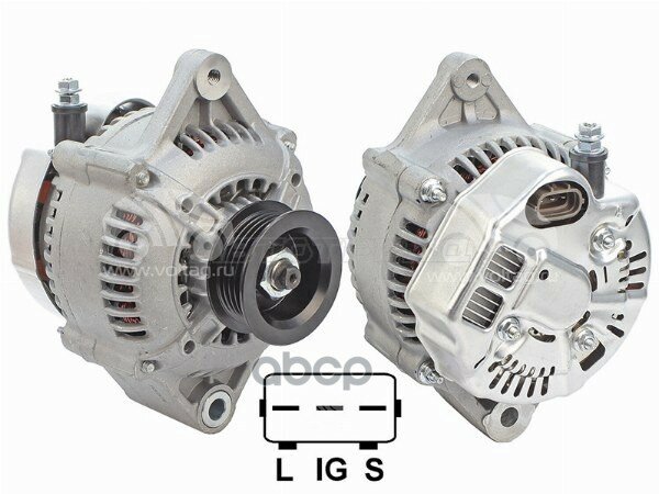 Генератор TOYOTA HILUX 98-05 /HIACE 98-06 /LAND CRUISER PRADO 96-02 2/3RZFE 12V 70A Sat арт. ST-27060-75150