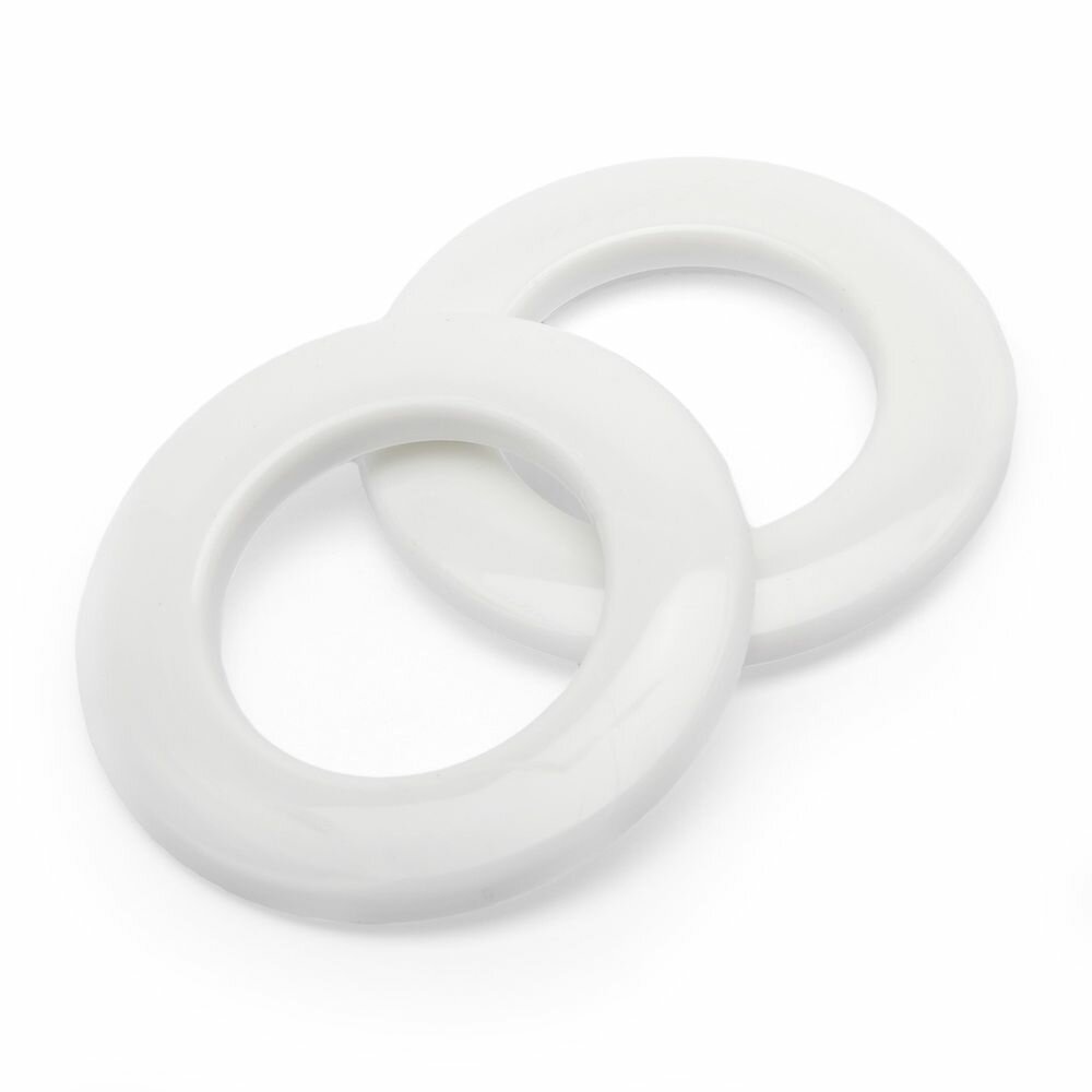 Люверсы для штор SmolTex круглый диаметр 25 мм с классическим замком, 16 белый глянец, 10 шт