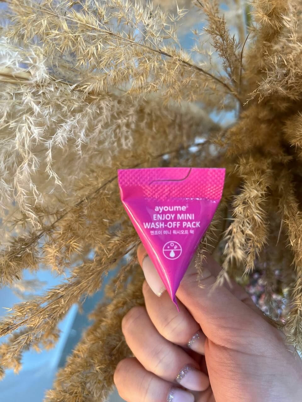 Ayoume Маска для лица с каламиновой пудрой для ухода за чувствительной и жирной кожей, 3 г.