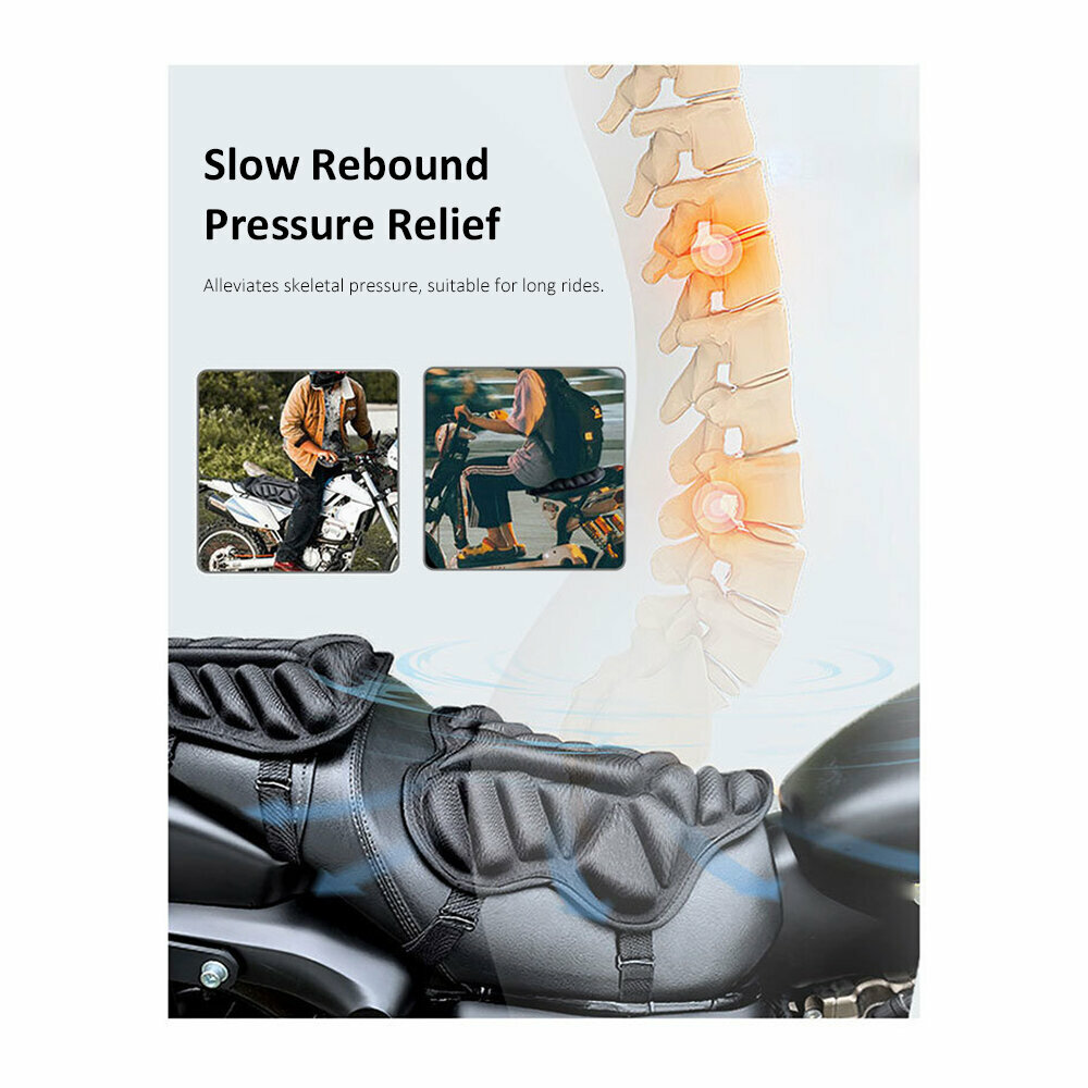 Подушка для сиденья мотоцикла, универсальная передняя охлаждающая накладка на сиденье мотоцикла, противоскользящая 3D-накидка на сиденье для мотоциклов, скутеров