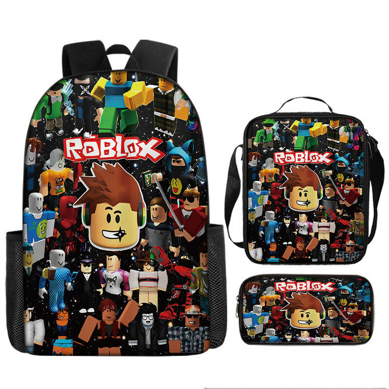 Рюкзак школьный + сумка через плечо + пенал-3 и 1 Сумка школьная мальчика для девочки подарок- Roblox