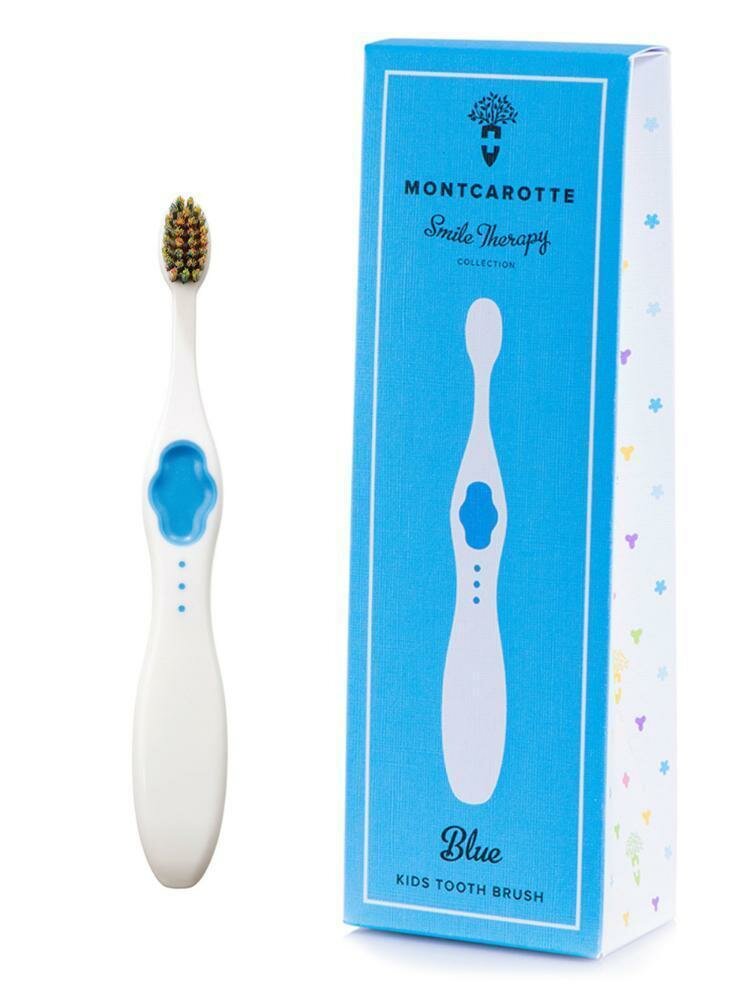 Зубная щетка MontCarotte Blue Kids Brush для детей для ухода за полостью рта