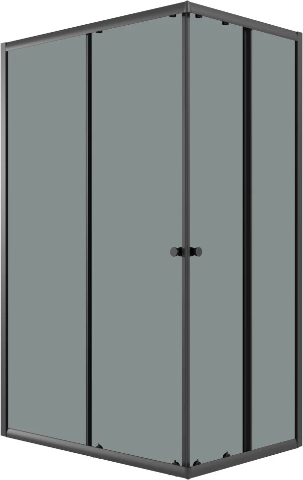 Душевой уголок Niagara NG-1129-14QT 117x87,5 см, профиль черный матовый, стекло тонированное