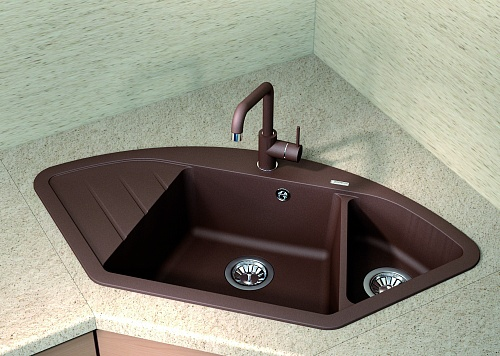 Кухонная мойка Florentina Веста бежевый 20.285. E1005.104