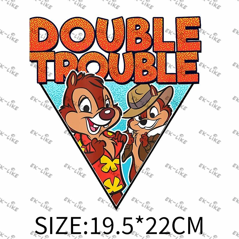 Термотрансферные наклейки Chip n Dale Disney 22x22см Коричневый, DS669 (5)