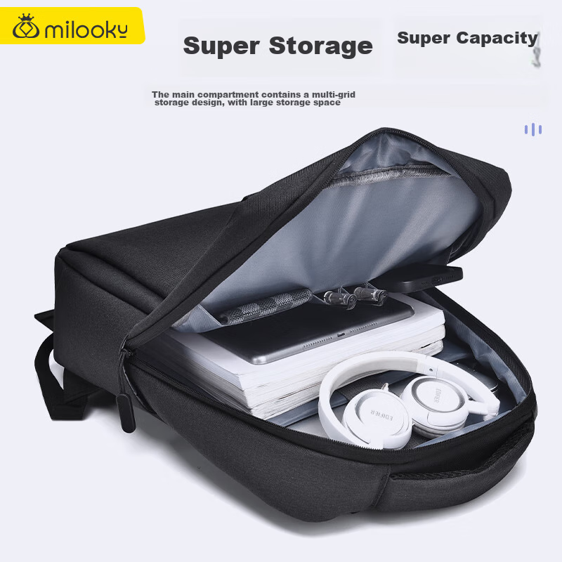 Milooky Simple Urban Backpack Laptop Bag for Men And Women, Business Backpack 14/16/15.6 Inch