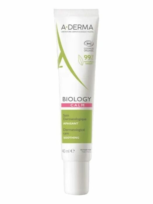 А-Дерма Биолоджи A-Derma Biology CALM Успокаивающий смягчающий флюид для хрупкой кожи 40 мл