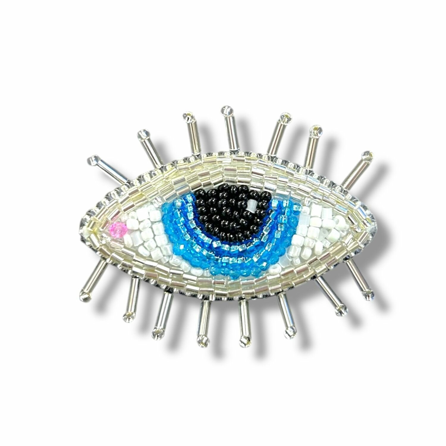 Брошь, бисер