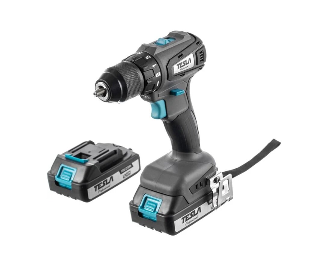 Дрель-шуруповерт Tesla TCD18BL 840369 (с 2-мя АКБ, кейс)