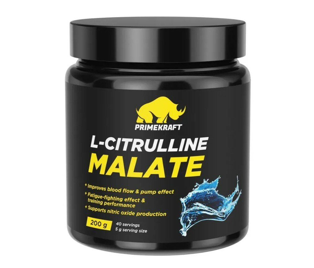 L Citrulline MALATE 200 gr PK, натуральный