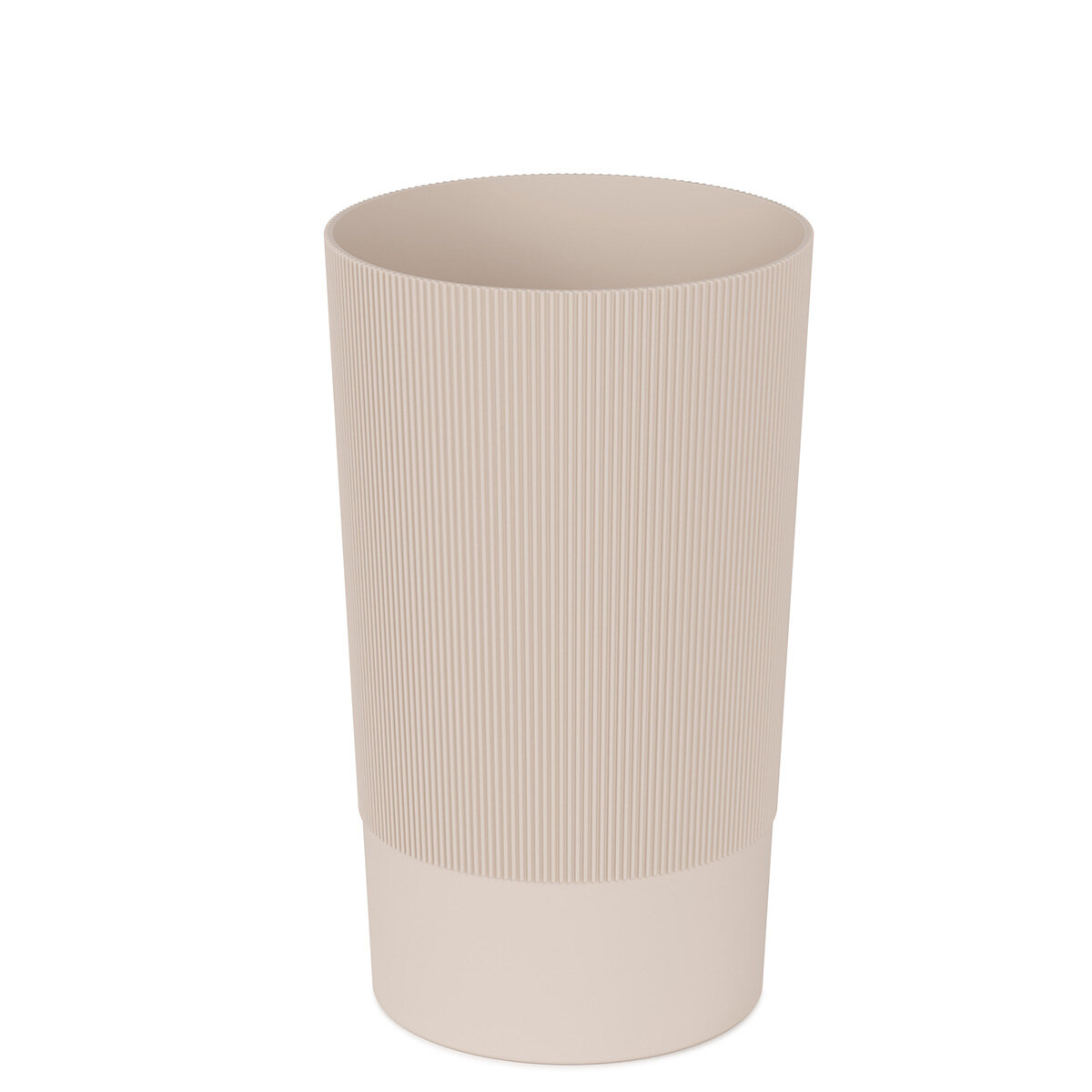 Ваза для цветов под срезку Альтернатива Версаль, пластиковая, 34 см, бежевый
