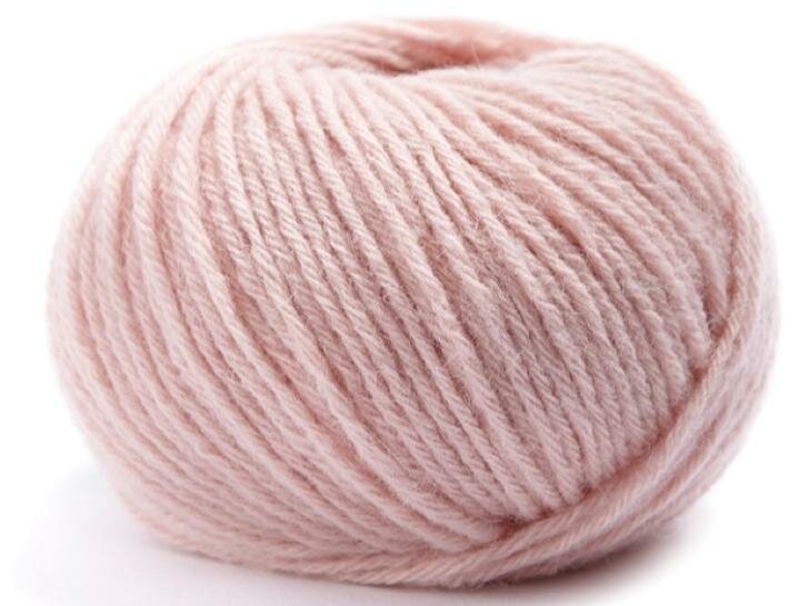 Bergamo /Бергамо/ пряжа Lamana (75% шерсть мериноса сверхтонкая, 25% бэби альпака), 25г/65м (40, altrosa (увядшая роза), розовый)