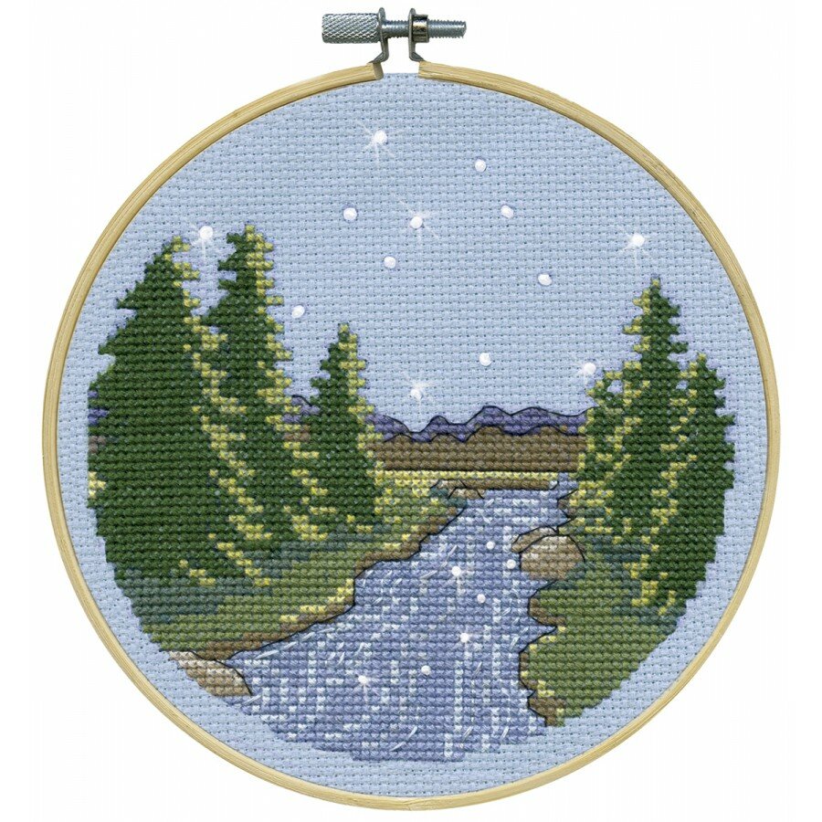 Набор для вышивания Звездная ночь 20 см DESIGN WORKS 7072