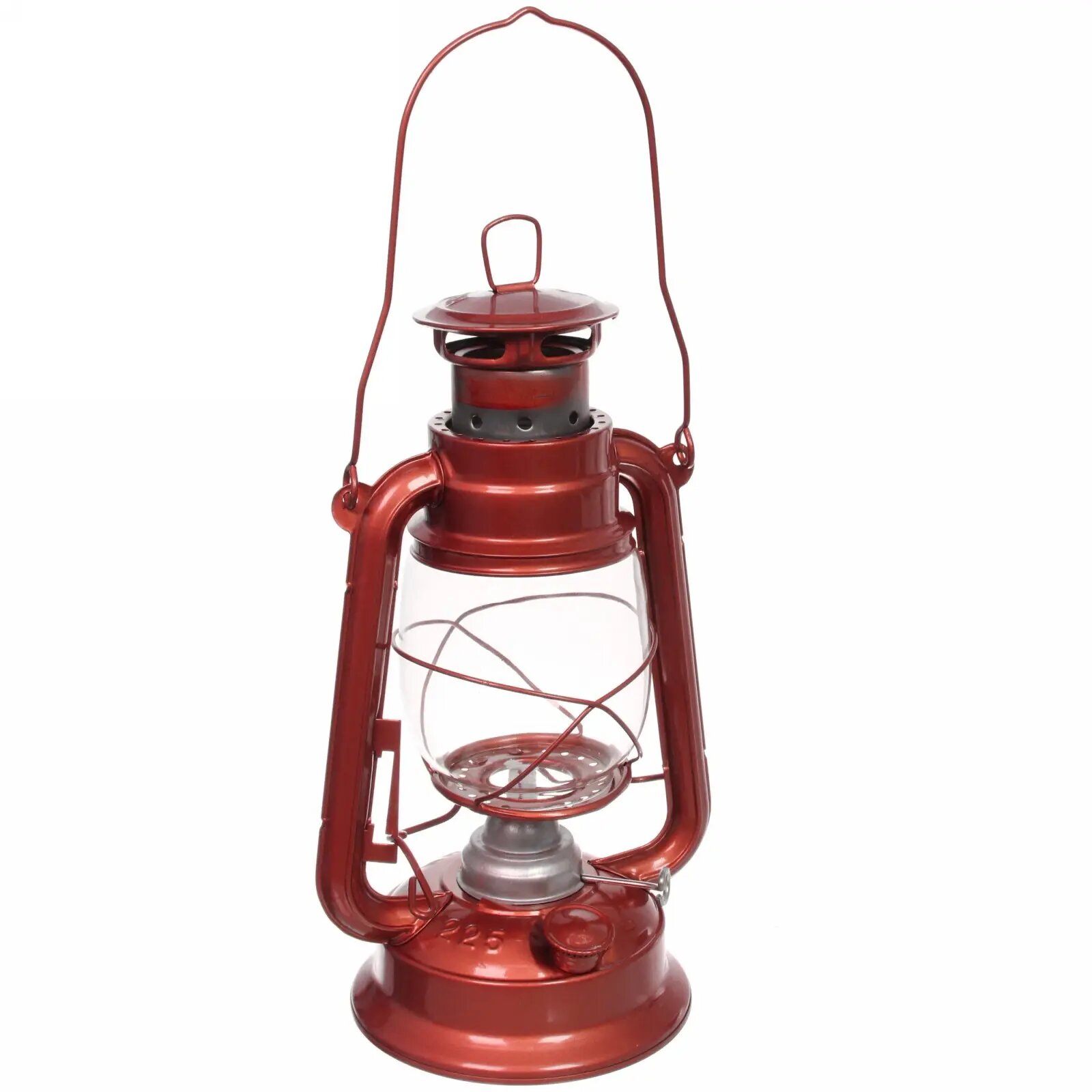Керосиновая лампа «Винтаж» 28см, 280мл, красный, для дачи и сада