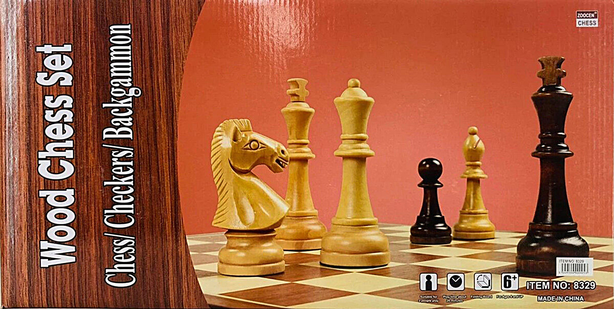 Настольная игра 3 в 1 "Шахматы, Шашки, Нарды" 8329 турнирные, 490*495*60 мм