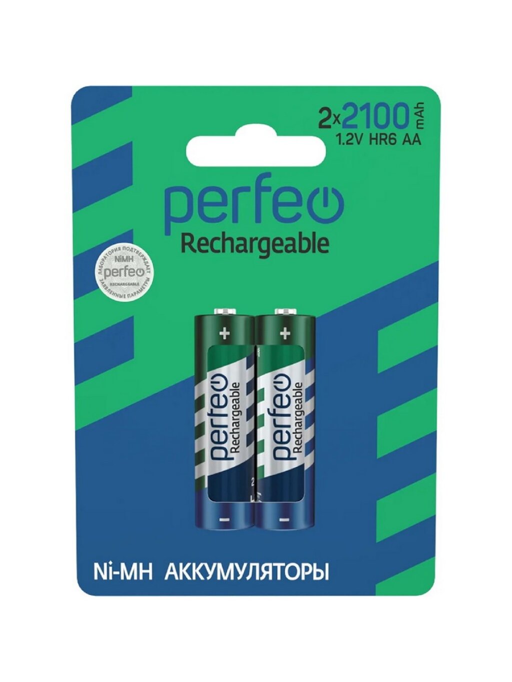 Батерейка Perfeo PF AA2100/2BL, 2 — фото 1