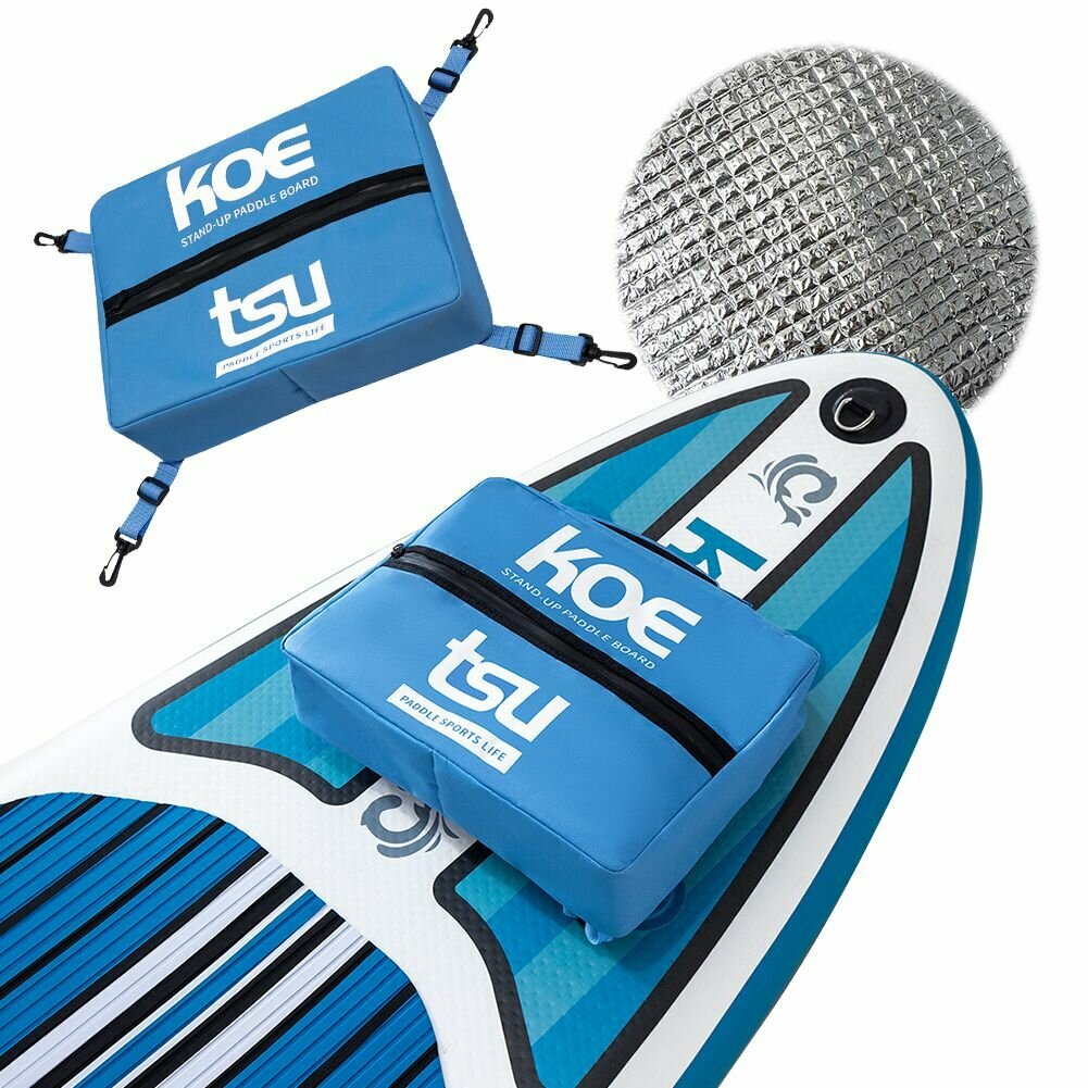 Чехол для SUP-серфинга, синий, водонепроницаемый, большой, для хранения