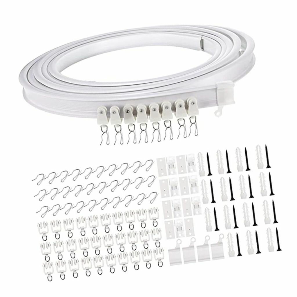 Набор аксессуаров для белых дорожек для занавесок длиной 5 м