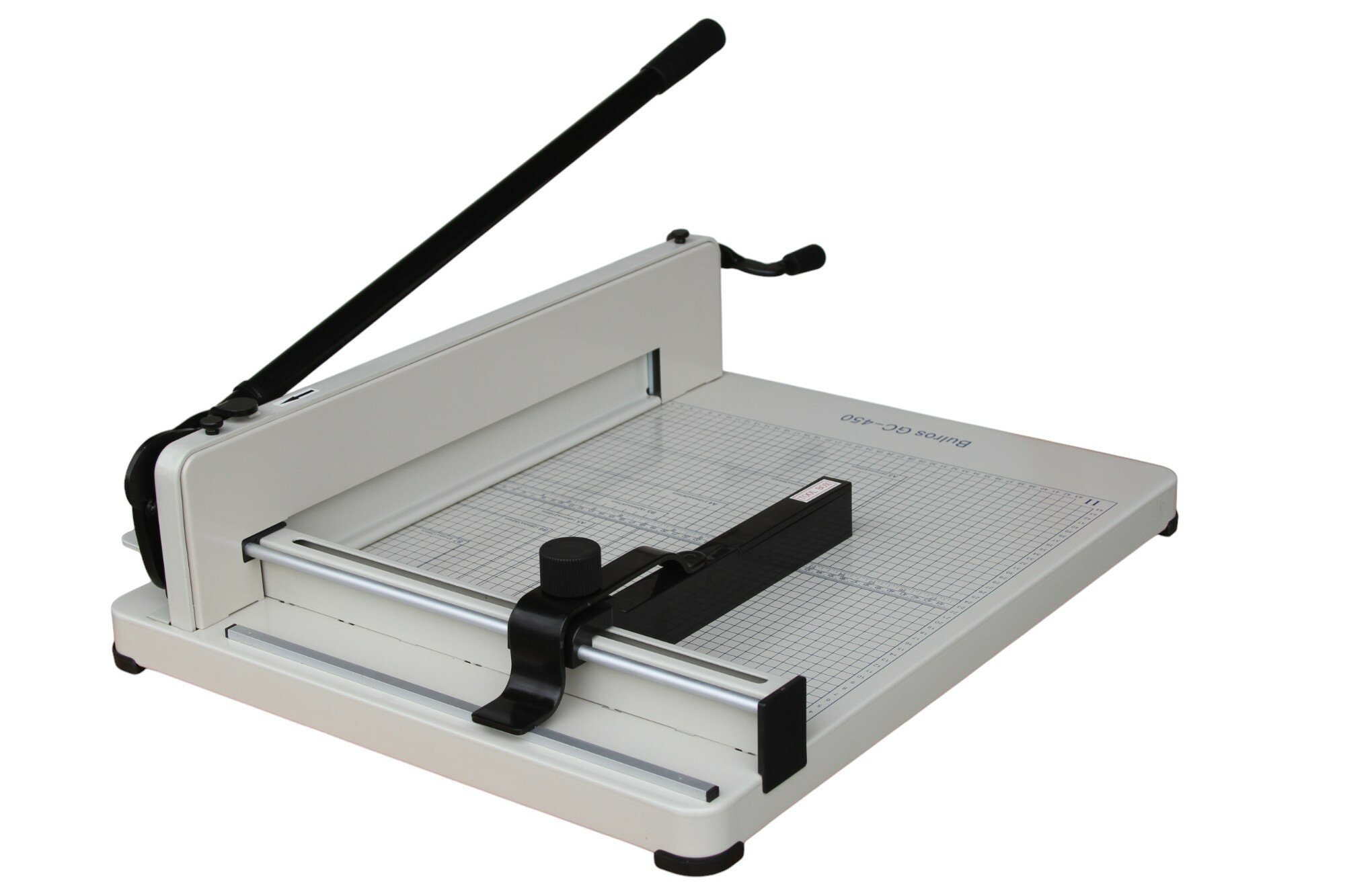 Резак для бумаги Bulros GC-450 гильотинный (длина реза 440 мм, стопа 37 мм, глубина стола 440 мм) механический