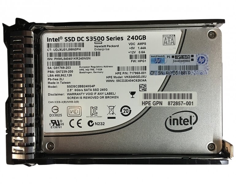 Жесткий диск HP 872857-001 240Gb SATAIII 2,5" SSD
