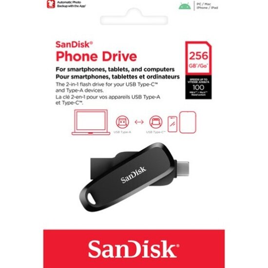 USB флешка Sandisk 256Gb Android USB 3.2 gen 1/ USB Type-C