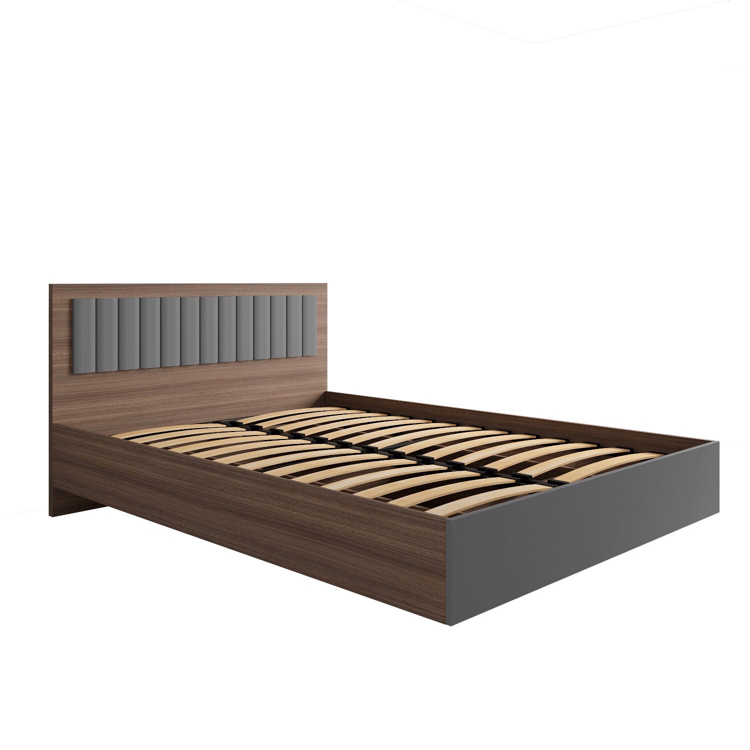 МС Роза / Кровать 1400 Ройс Графит Скин (Базовая комплектация) (ДСВ)