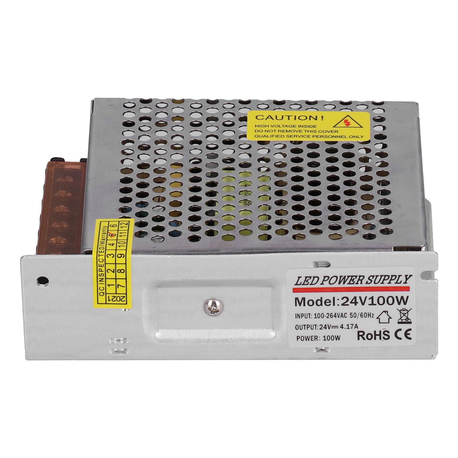 Регулируемый коммутаторный блок питания 220V‑24V DC для светодиодов и системы безопасности 24V 100W 4.17A