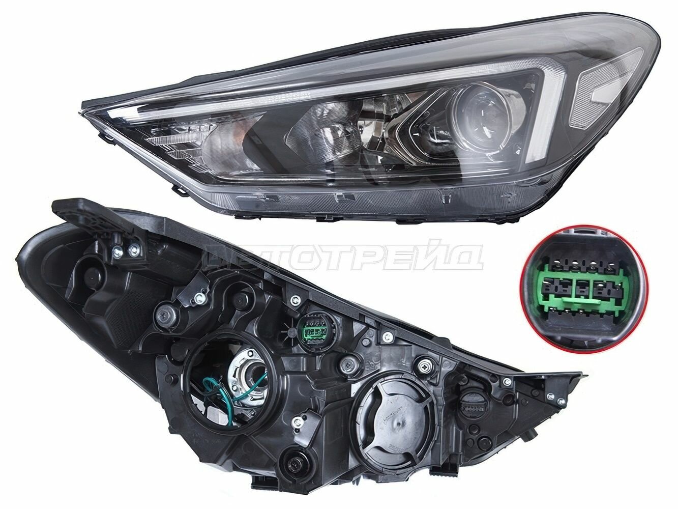 Фара левая для Хендай Туксон арт ST1211115LLD SAT