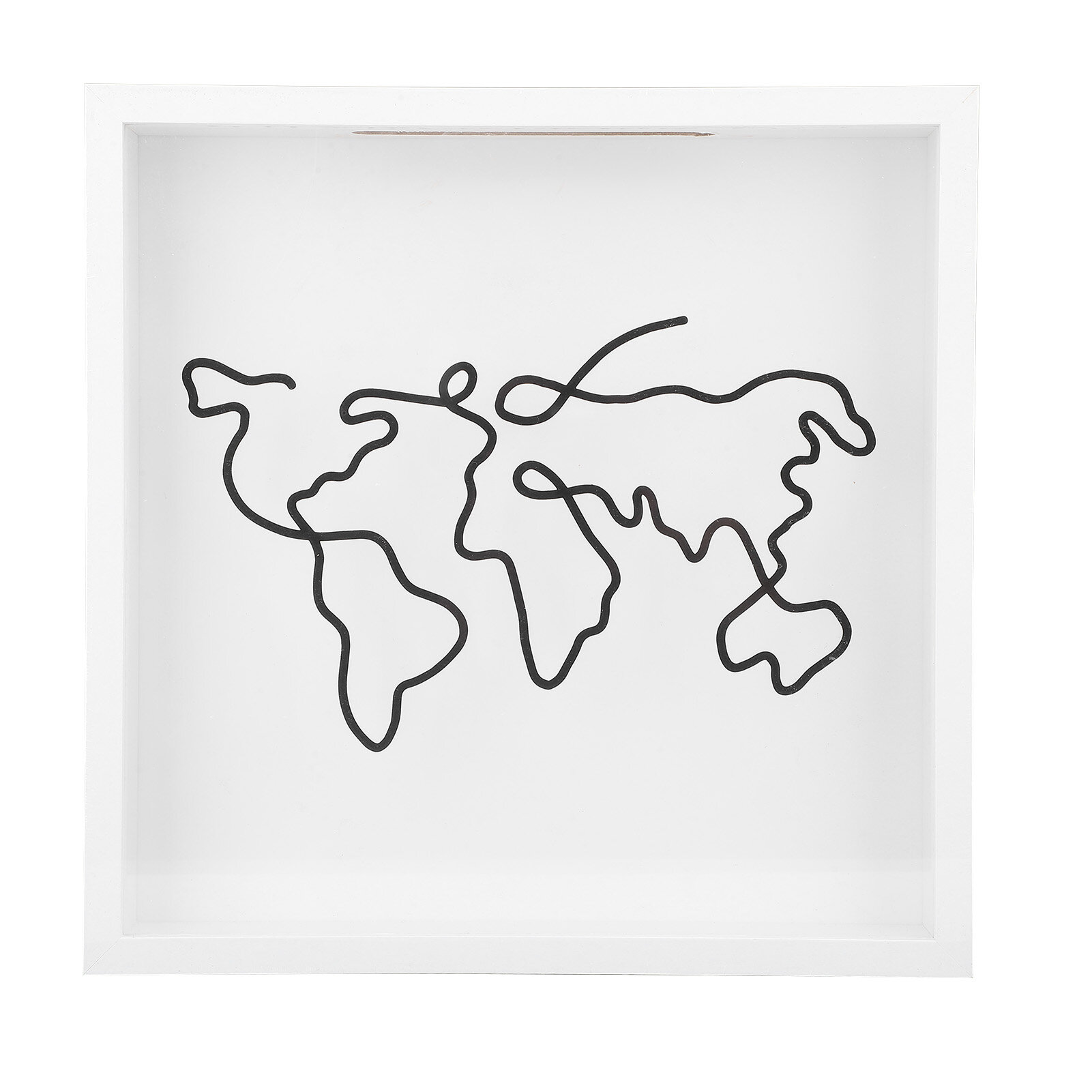 Архивный бокс для хранения билетов в белой рамке с отделением для монет, дорожный бокс для хранения карт, для организации памятных вещей