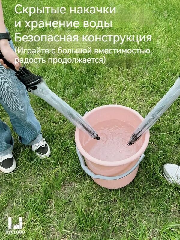 Водное оружие "Водяной пистолет-зонт P6F", пластик, от 10 до 18 лет — фото 1