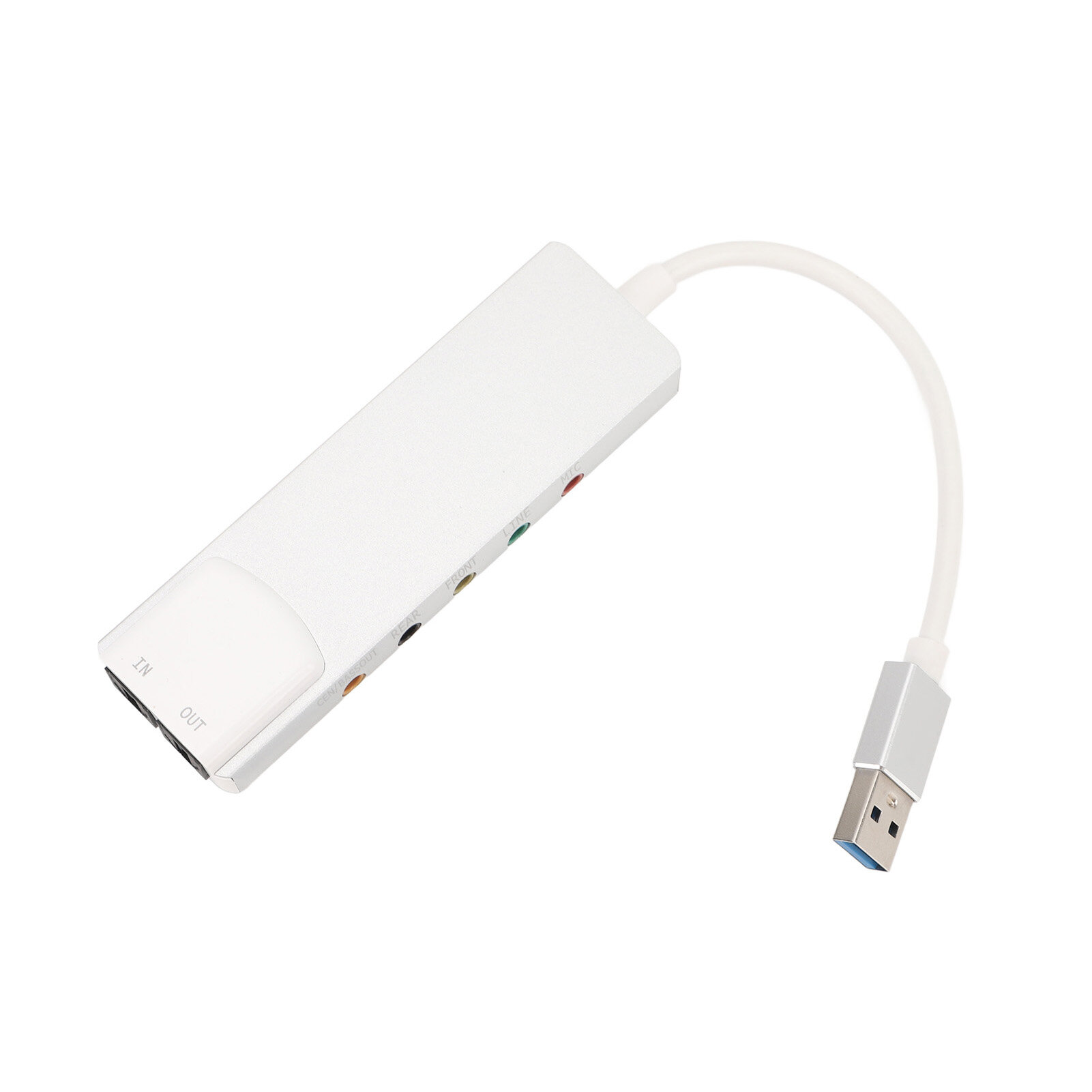 USB Sound Card поддерживает 5.1 7.1 Каналы Rich Interfaces Подключите и воспроизводите внешний звуковой адаптер USB для ноутбука ПК