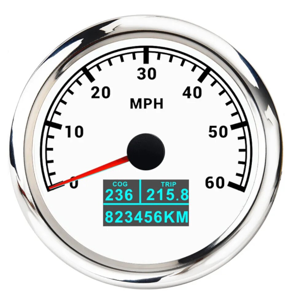 60 км/ч 120 200 км/ч 60MPH 85 мм Датчик GPS Спидометр с антенной 7 цветов Customized WS 60MPH