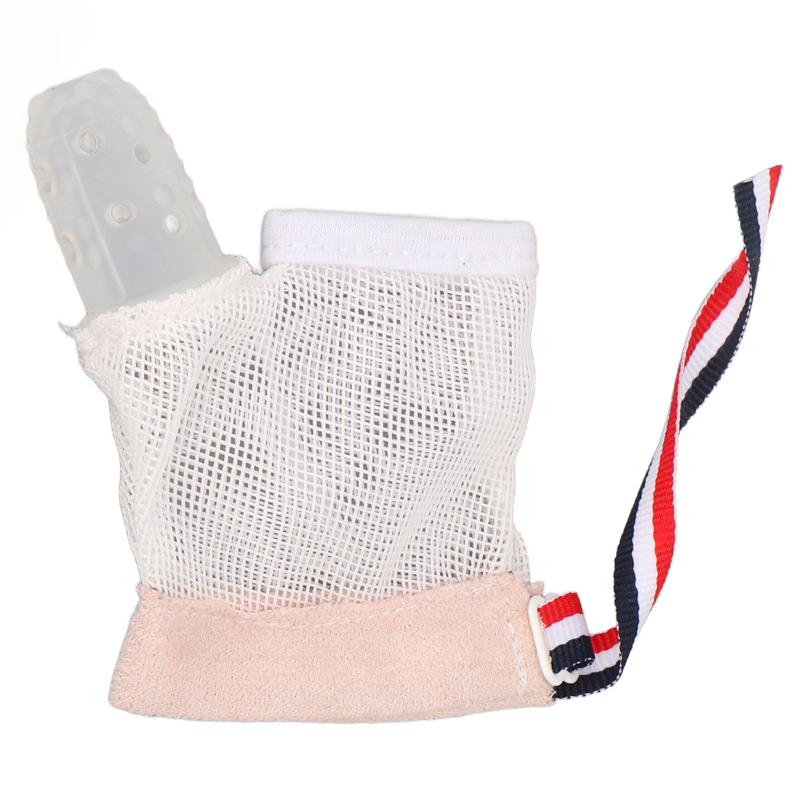 Мягкая сетчатая силиконовая дышащая перчатка для предотвращения сосания пальцев, предназначенная для малышей.