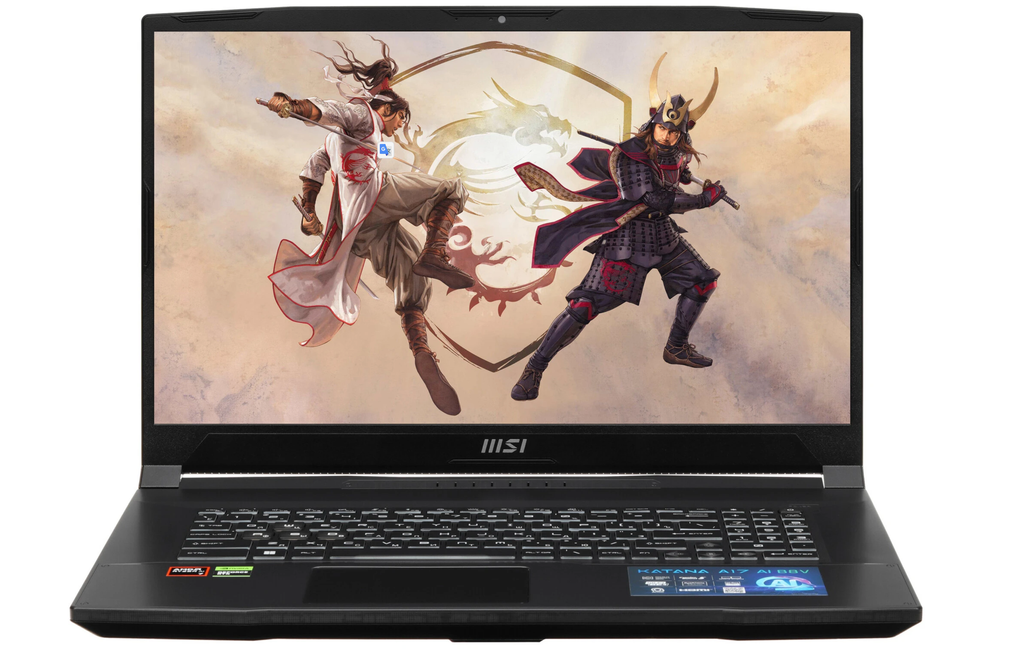 17.3" Ноутбук MSI Katana A17 AI B8VF-839XRU, 1920x1080, IPS, Ryzen 7 8845HS, 16ГБ, 512ГБ, RTX4060 8ГБ, без ОС, черный