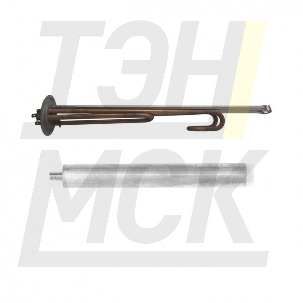 Комплект ТЭН 2кВт (2000Вт) RF для водонагревателя Elsotherm, Termolux, Timberk + анод, 20110K