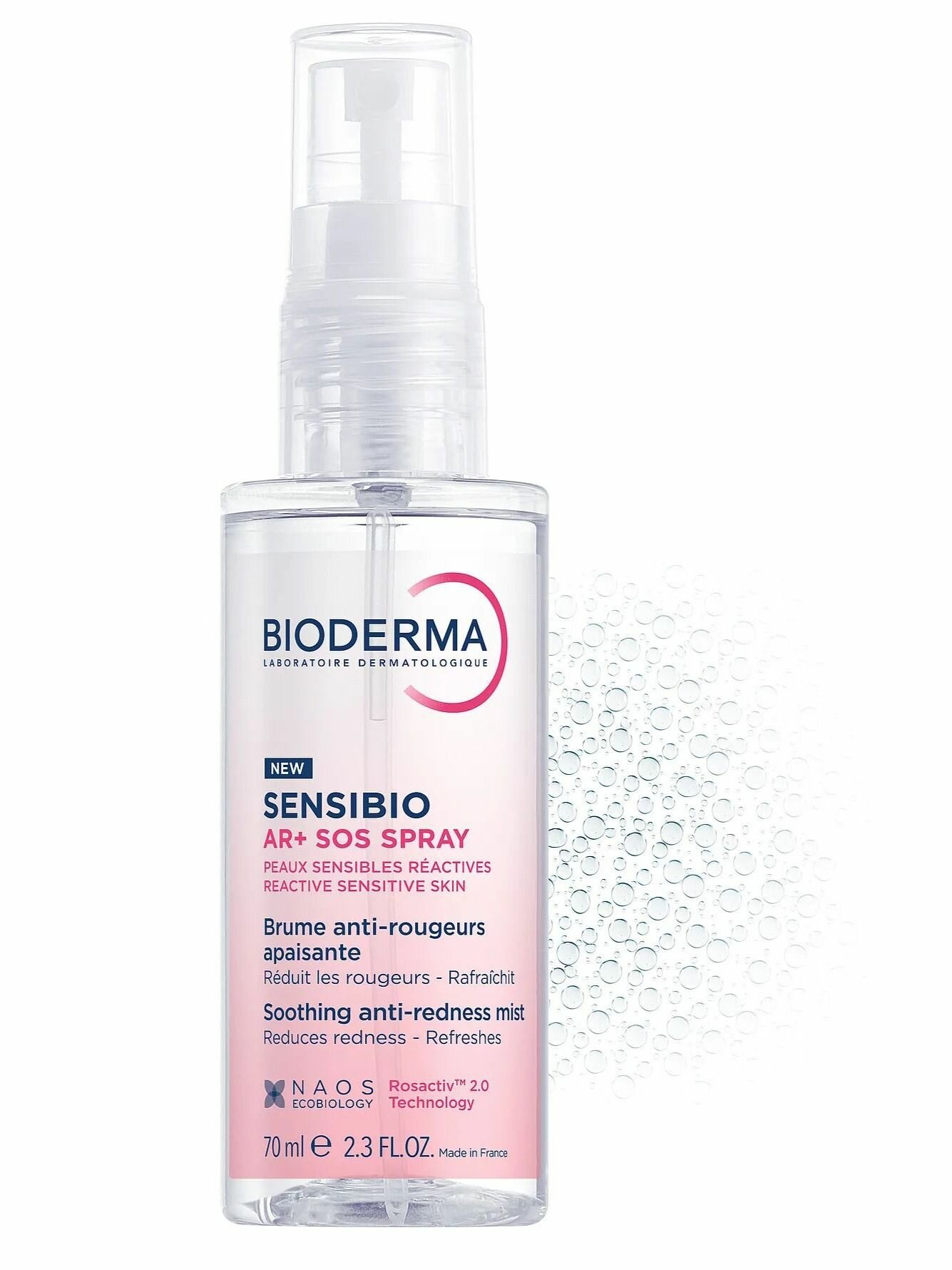 Биодерма Сенсибио AR+ Мгновенно успокаивающий SOS спрей против покраснений, 70 мл (Bioderma Sensibio AR+)