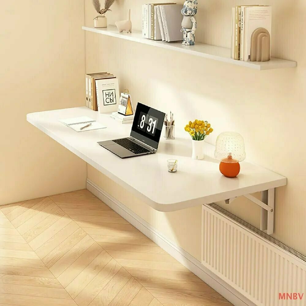 Стол-книжка HG02206, 80x40x70 см, массив дерева, складной, белый