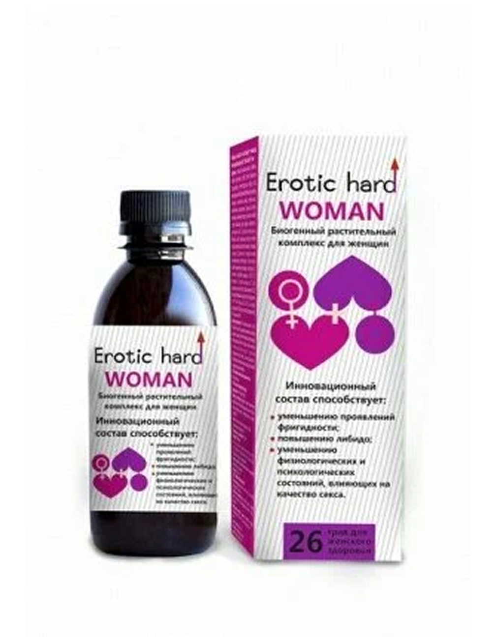 Erotic hard WOMAN - сироп для женщин для повышения либидо и сексуальности, 250 мл