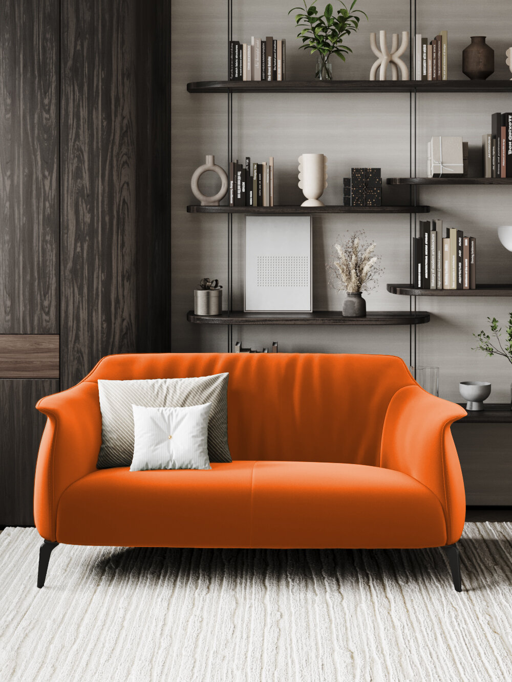 Диван дизайнерский BELLO, велюр цвет гранд 414 144 х 63 х 79 см