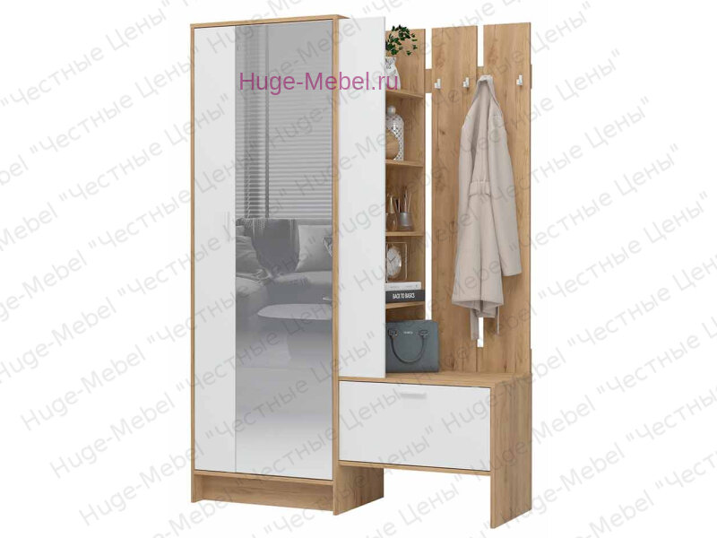 Прихожая "Ирис" ПР-01 Huge Mebel . Ширина 1350 Высота 2000. Прихожие