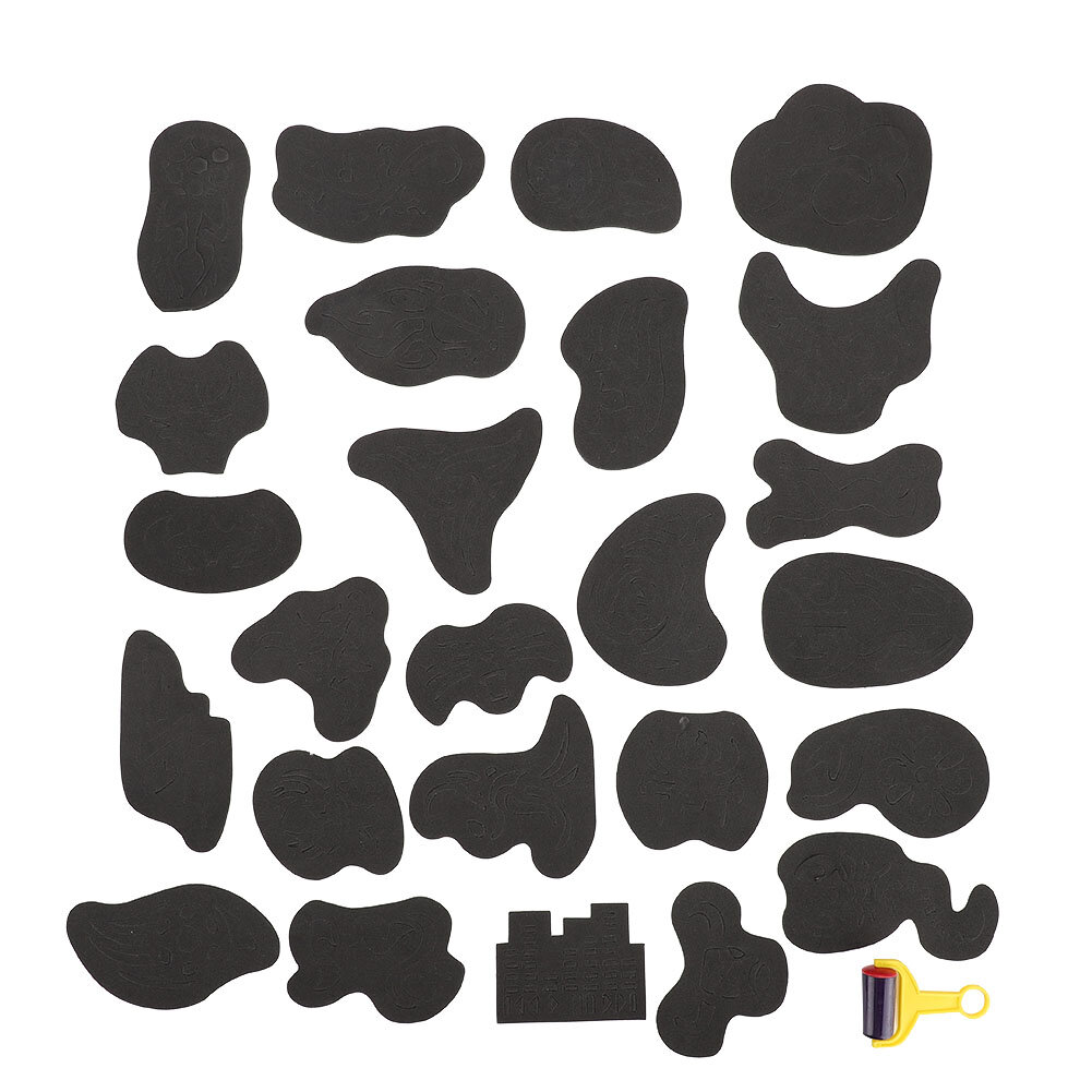 25pcs Hair Tattoo Template Coloring Carving Pattern Stencil Styling Stickers