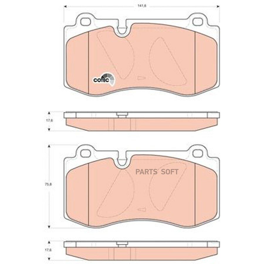 ZF RUSSIA Колодки тормозные дисковые
