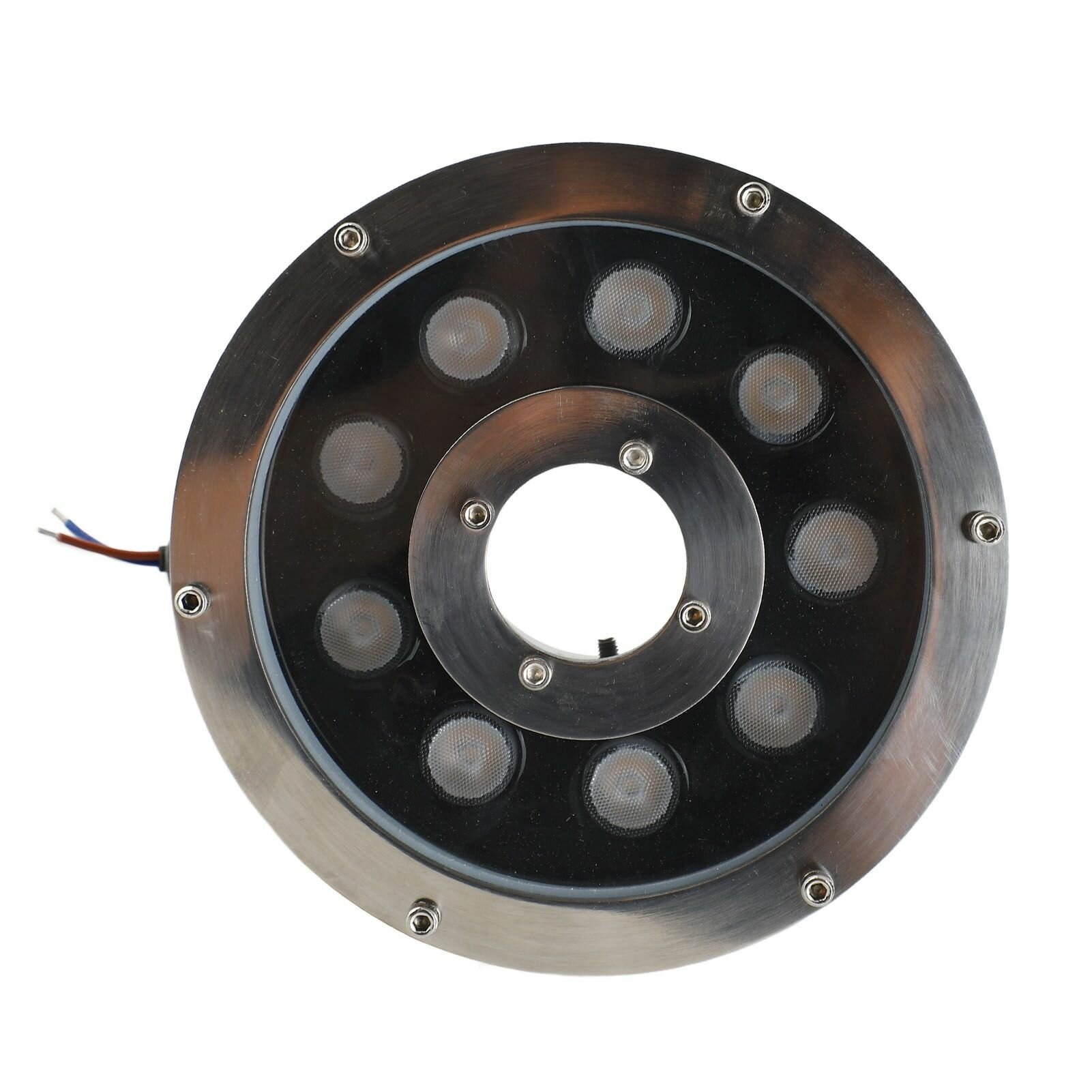 Мощный подводный прожектор 9W, теплый белый, для прудов