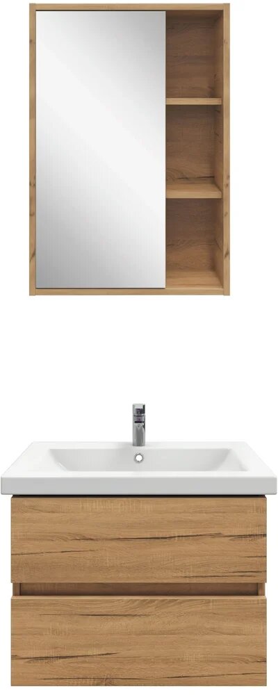 Мебель для ванной комнаты SanStar Lavanti 60 дуб вотан, раковина Фостер 60