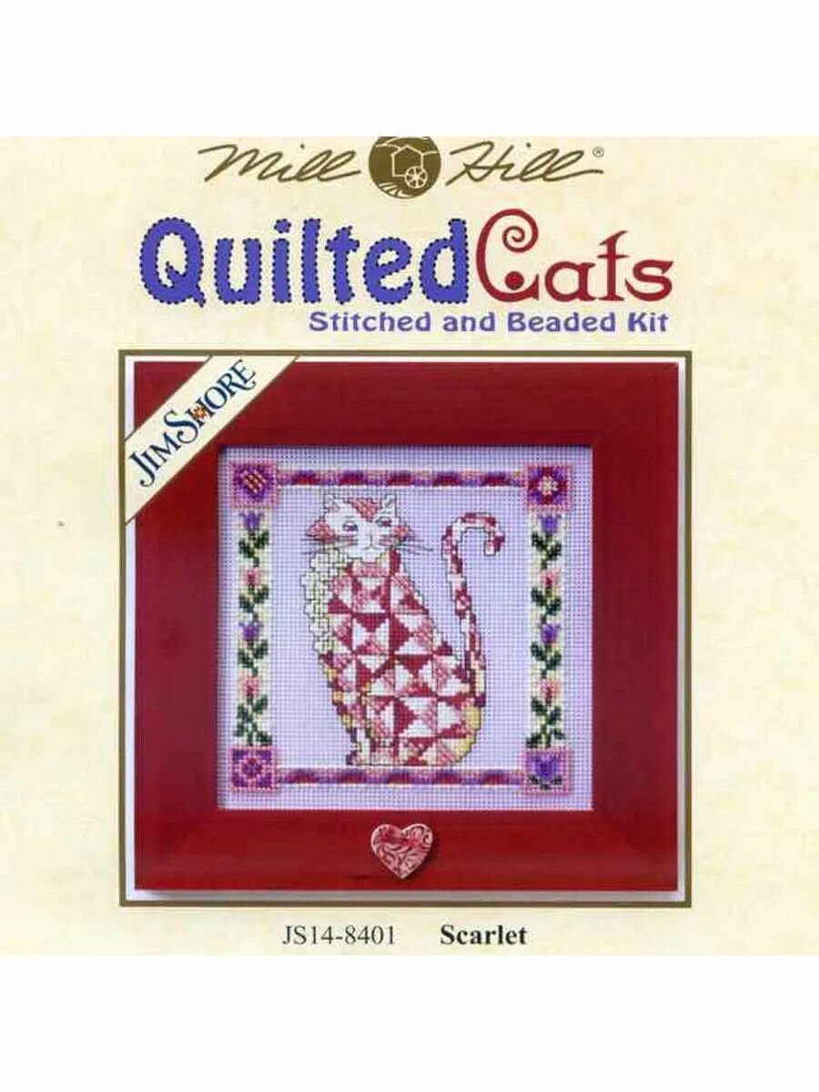 Набор для вышивания Scarlet - Quilted Cats / Mill Hill JS148401
