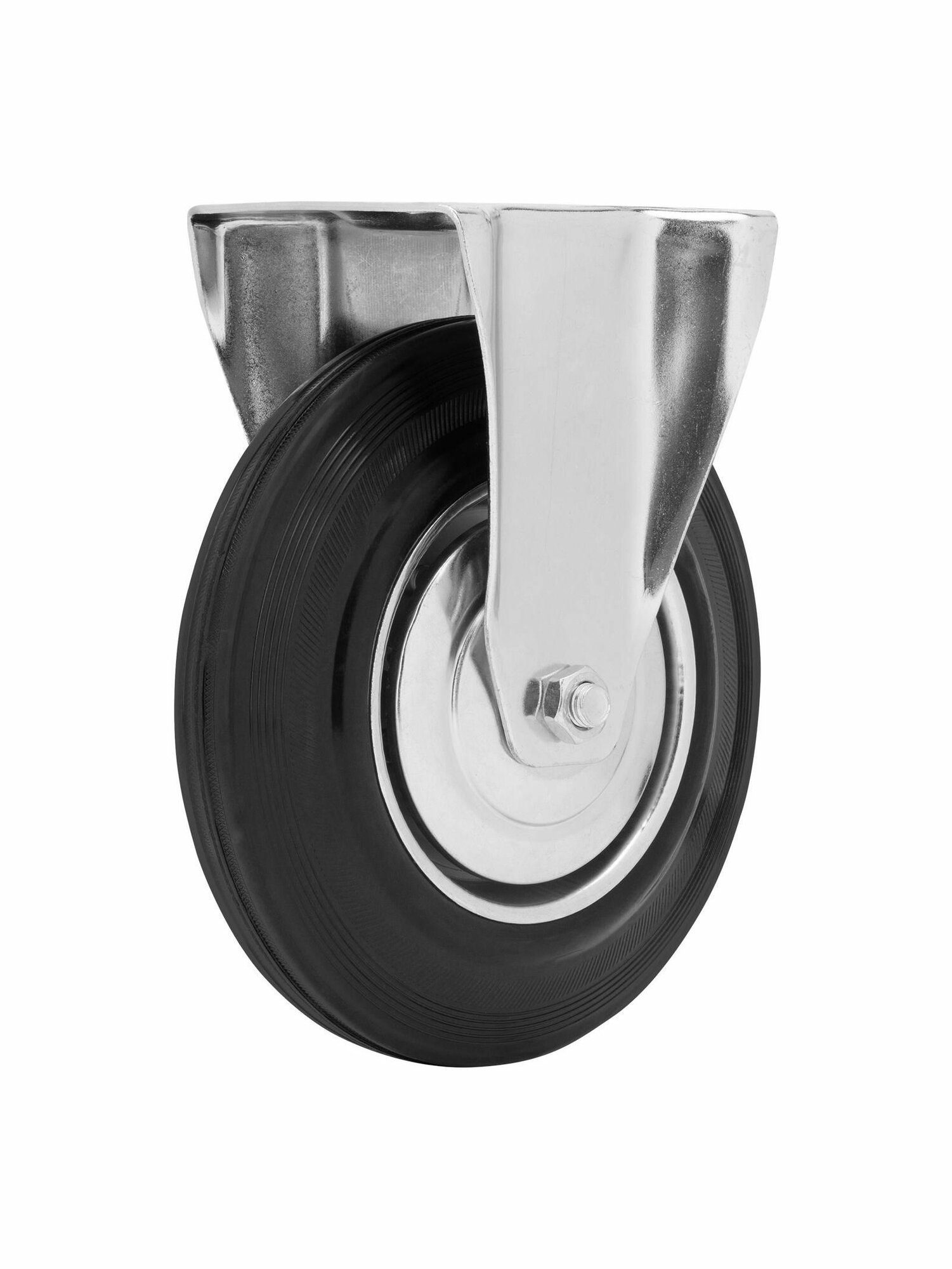 Колесо неповоротное D 200 мм, крепление платформенное Сибртех 68712